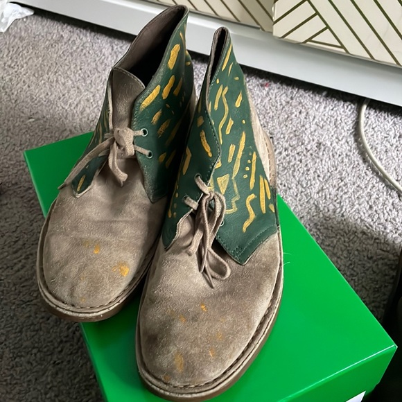 Clarks | Shoes | Custom Painted Clarks Size 95 | Poshmark